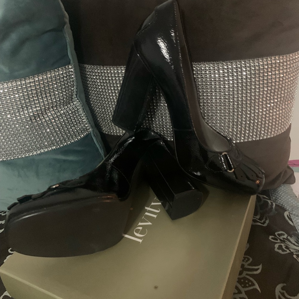 Black Patent Leather 4 Inch Pump - Gem